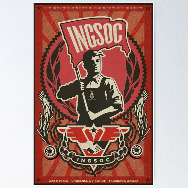 A NEW INGSOC 1984 Propaganda Poster Poster - Walmart.com