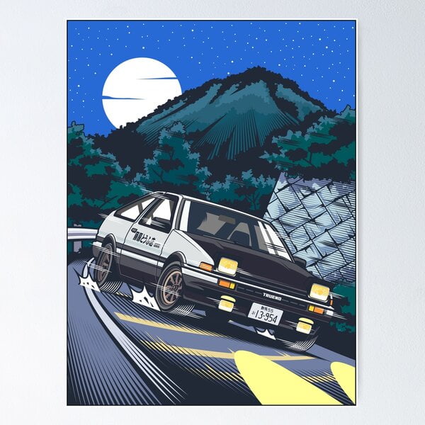 A NEW Initial D Takumi Fujiwara Hachiroku Downhill Attack! AE86 Trueno ...