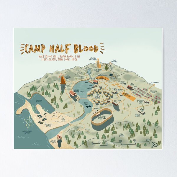 A NEW Map of Camp Half Blood Poster - Walmart.com
