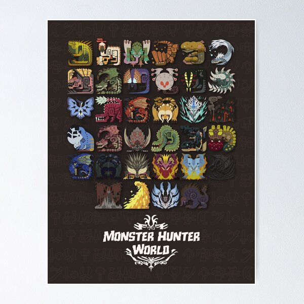 A NEW Monster Hunter World Poster Poster - Walmart.com