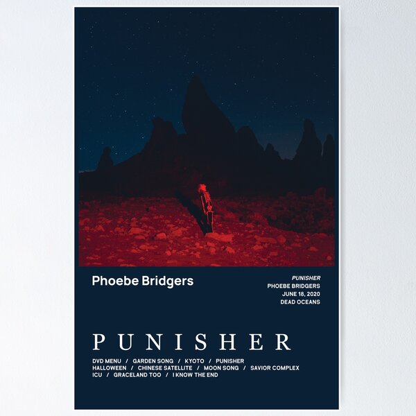 A NEW Phoebe Bridgers - Punisher Tracklist Poster - Walmart.com