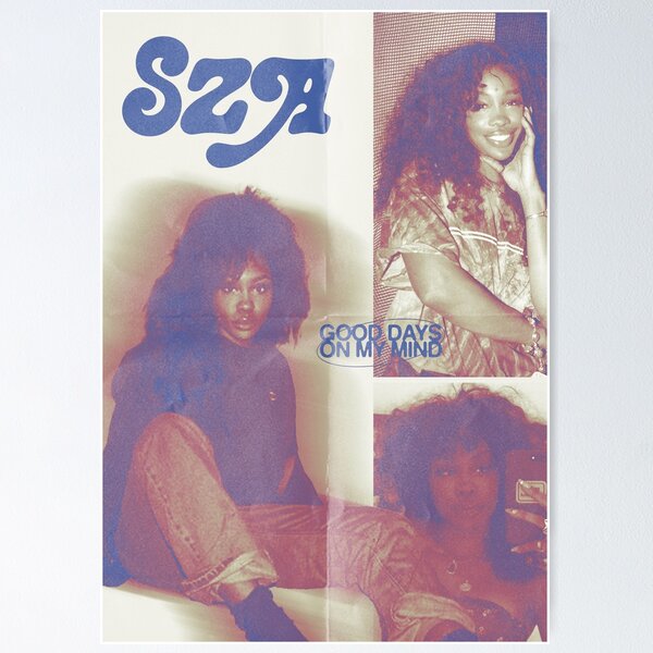 A NEW SZA Good Days Aesthetic Poster - Walmart.com
