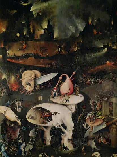 A NEW The Garden of Earthly Delights, Hell, Right Wing of Triptych ... A NEW The Garden of Earthly Delights, Hell, Right Wing of Triptych ...