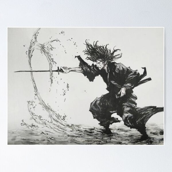A NEW Vgabaond Miyamoto Musashi Poster - Walmart.com