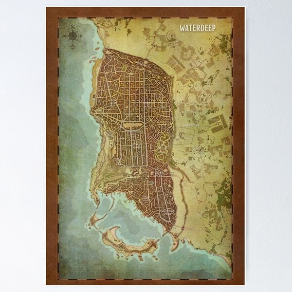 A NEW Waterdeep City Map Poster - Walmart.com