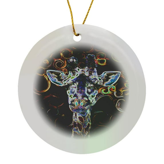 3drose, a Neon Version of My Giraffe Photo Manipulation, Circle ...