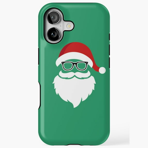 A Nerdy Christmas Grandpa Clause Vibe Protective Case for iPhone 11 12 ...