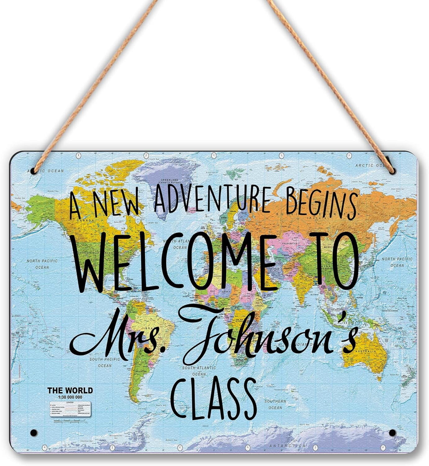 A New Adventure Begins Welcome to Teacher Sign Personalized Teacher ...