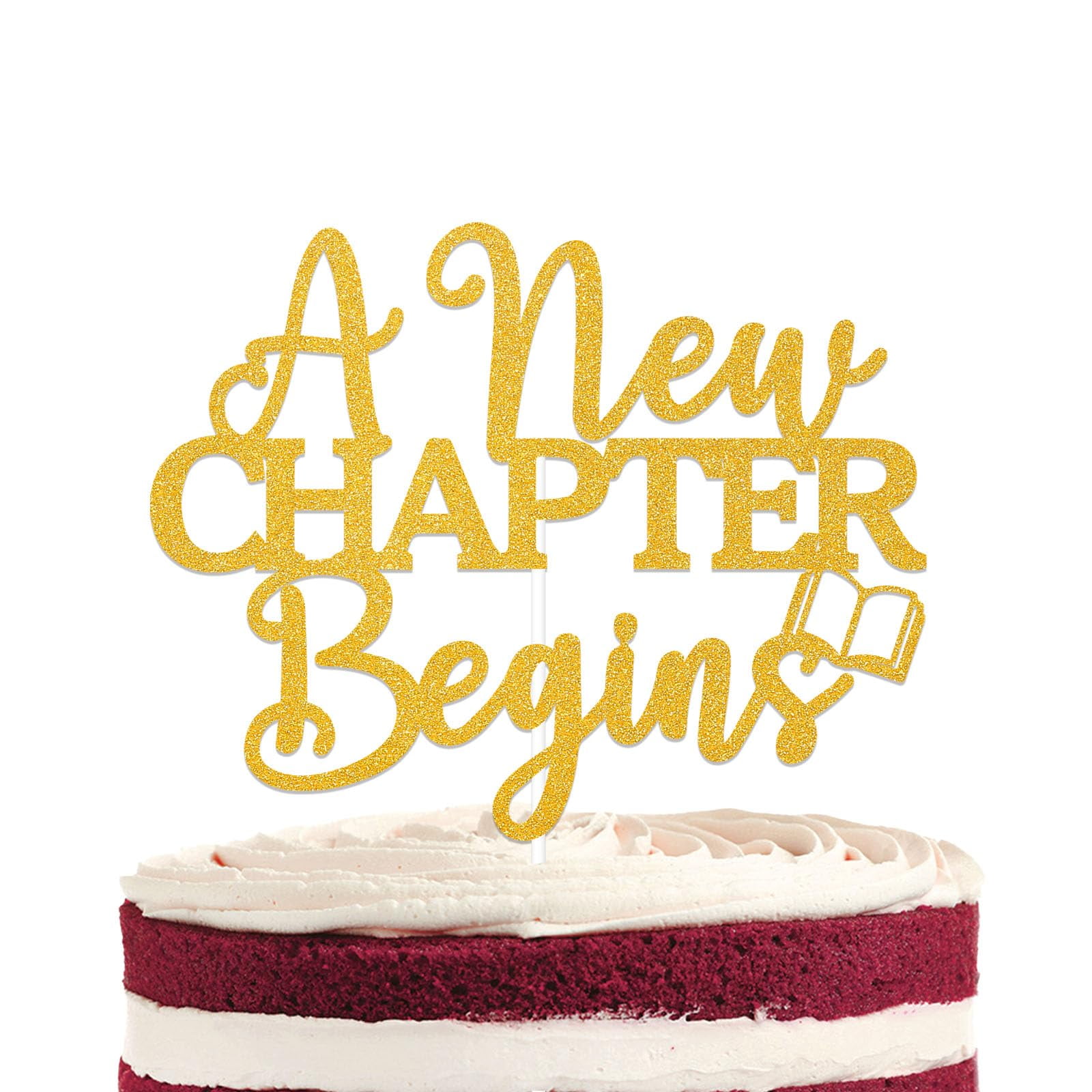 A New Chapter Begins Cake Topper, ITL1 Graduation Party Decorations ...