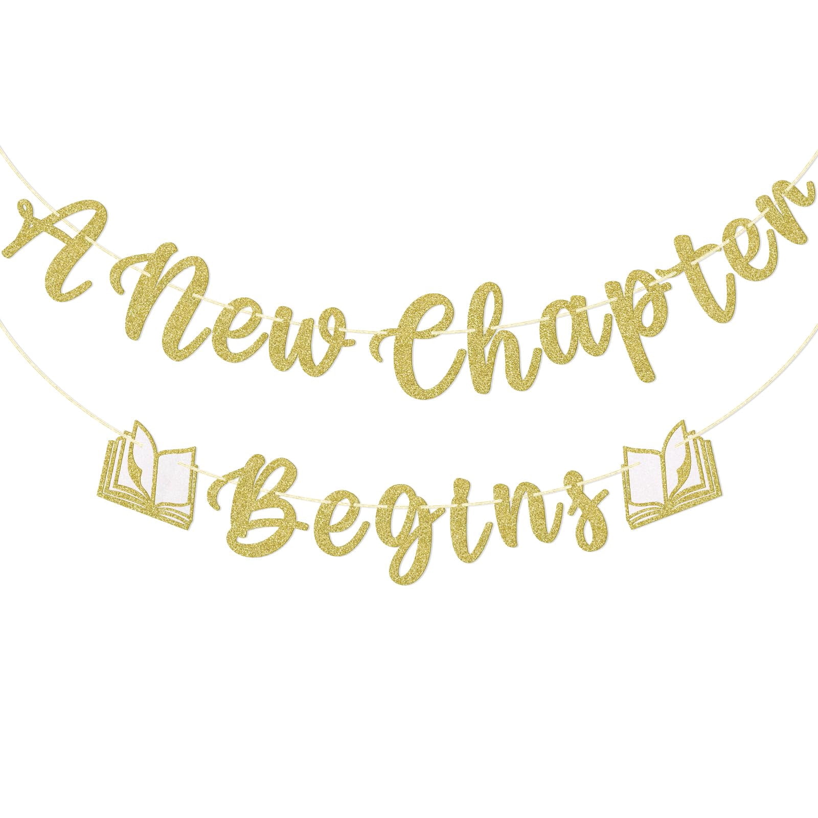 A New Chapter Begins IFF17 Banner - Book Themed Baby Shower Decorations ...