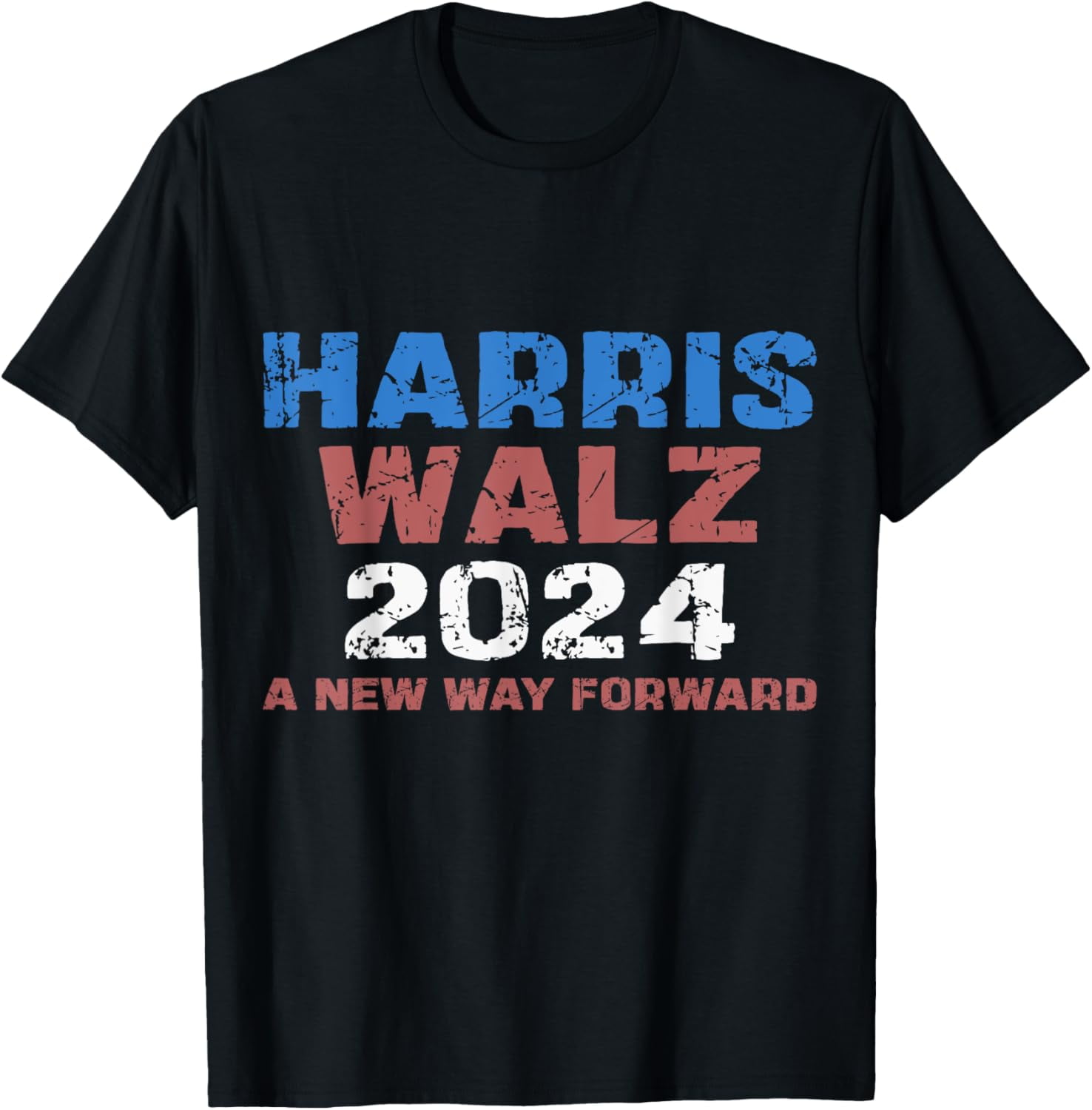 A New Way Forward Harris Walz 2024 Kamala Harris Tim Walz T-Shirt ...