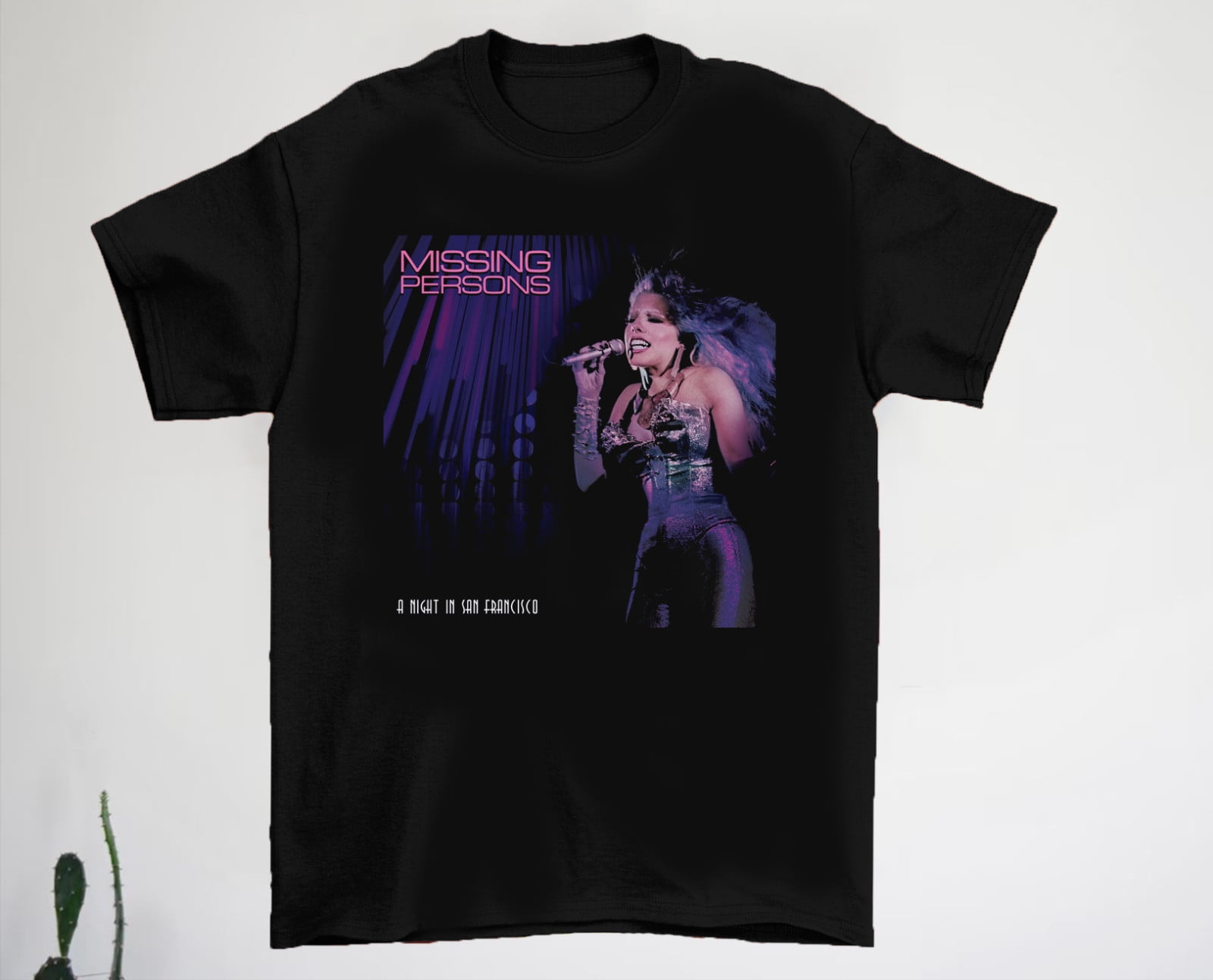 A Night In San Francisco Album Missing Persons Adult Cotton Tee Shirt ...