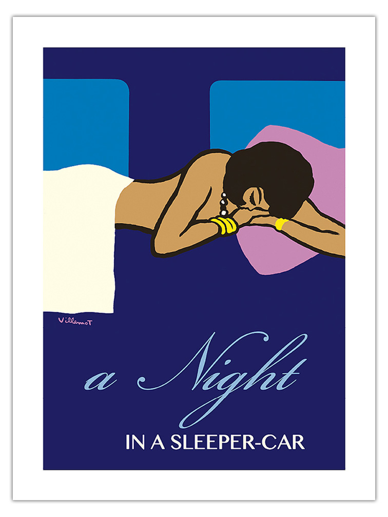 A Night in a Sleeper Car Train - French National Railways SNCF Villemot ...