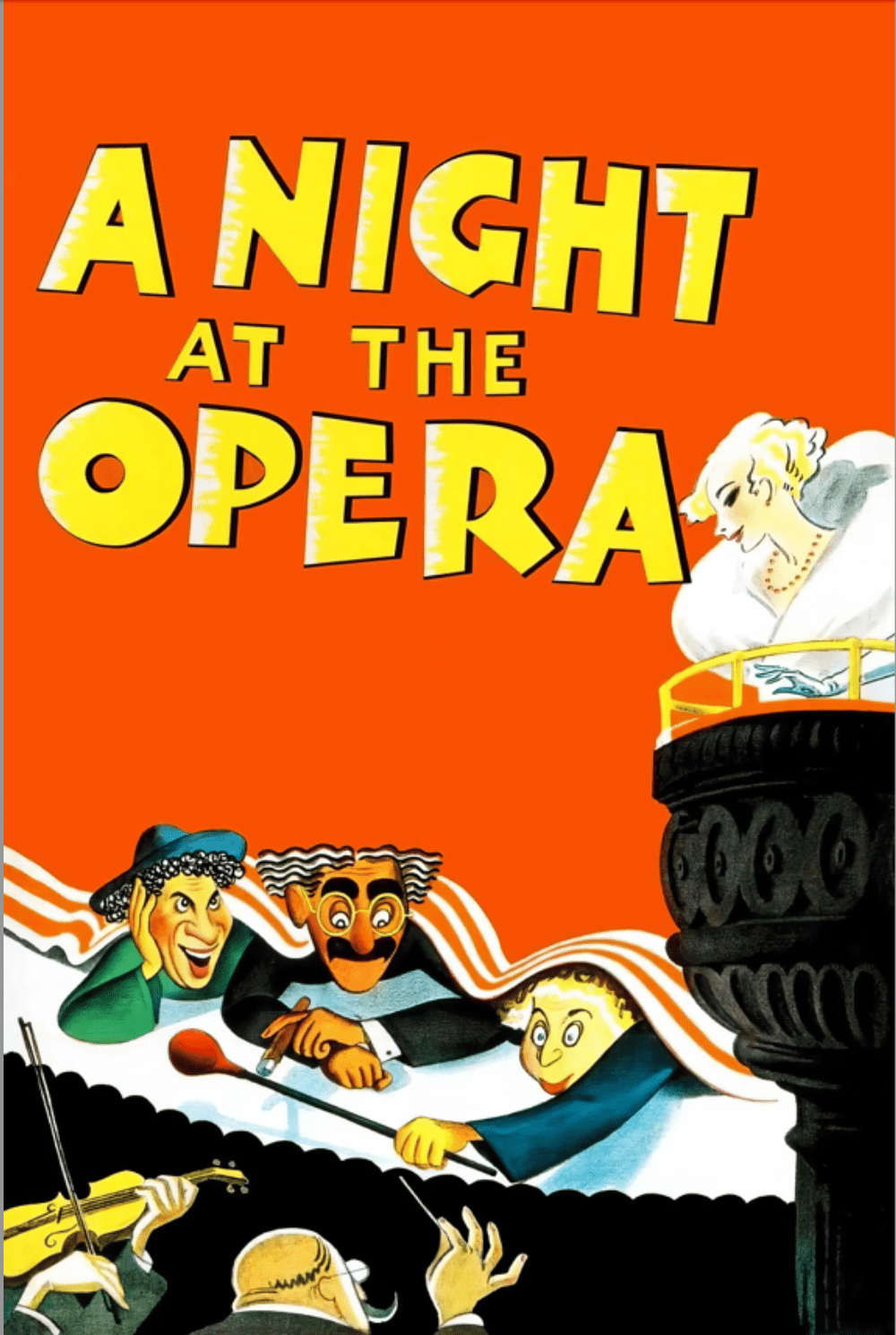 A Night at the Opera (1935) Poster - 24x36 | Marx Brothers | Classic ...