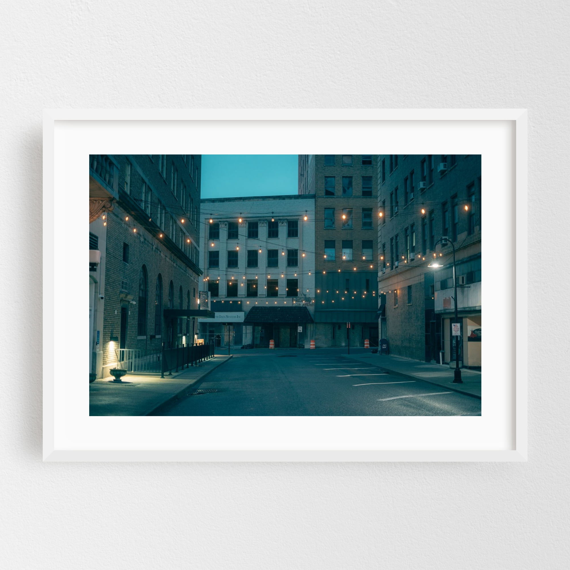 A Night in Bluefield - Bluefield West Virginia Photography White Framed ...
