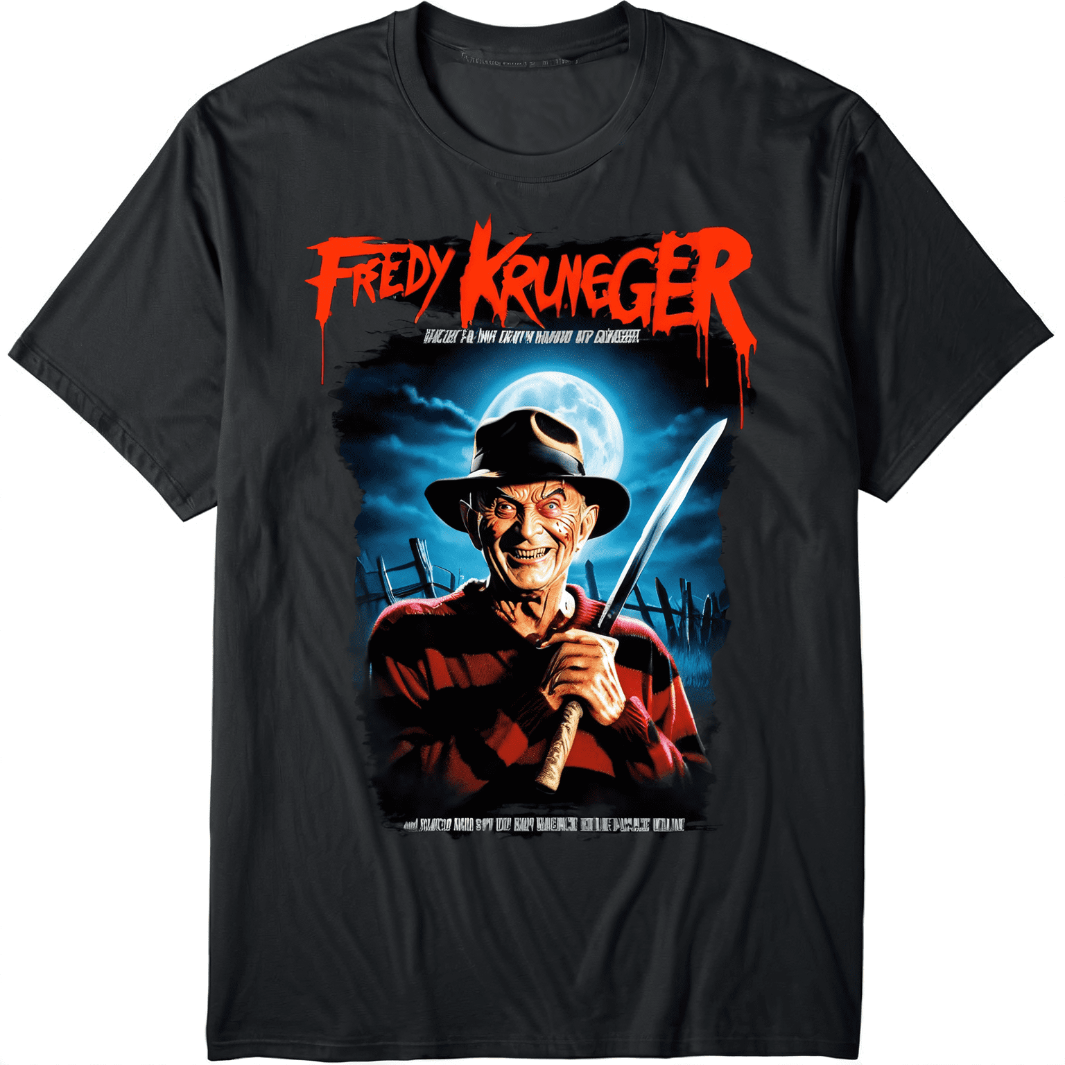 A Nightmare On Elm Street Freddy Poster Fade T-Shirt - Walmart.com