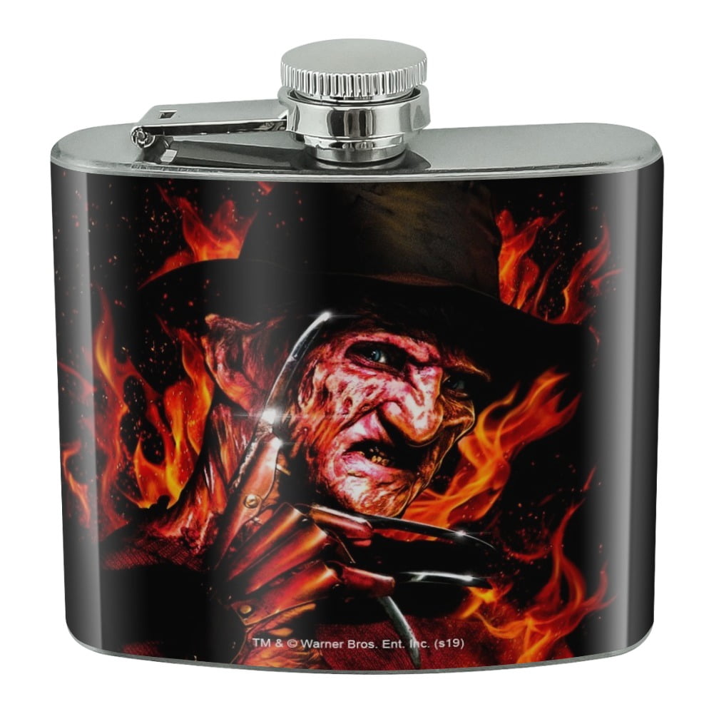 A Nightmare on Elm Street Freddy's Fire Stainless Steel 5oz Hip Drink ...