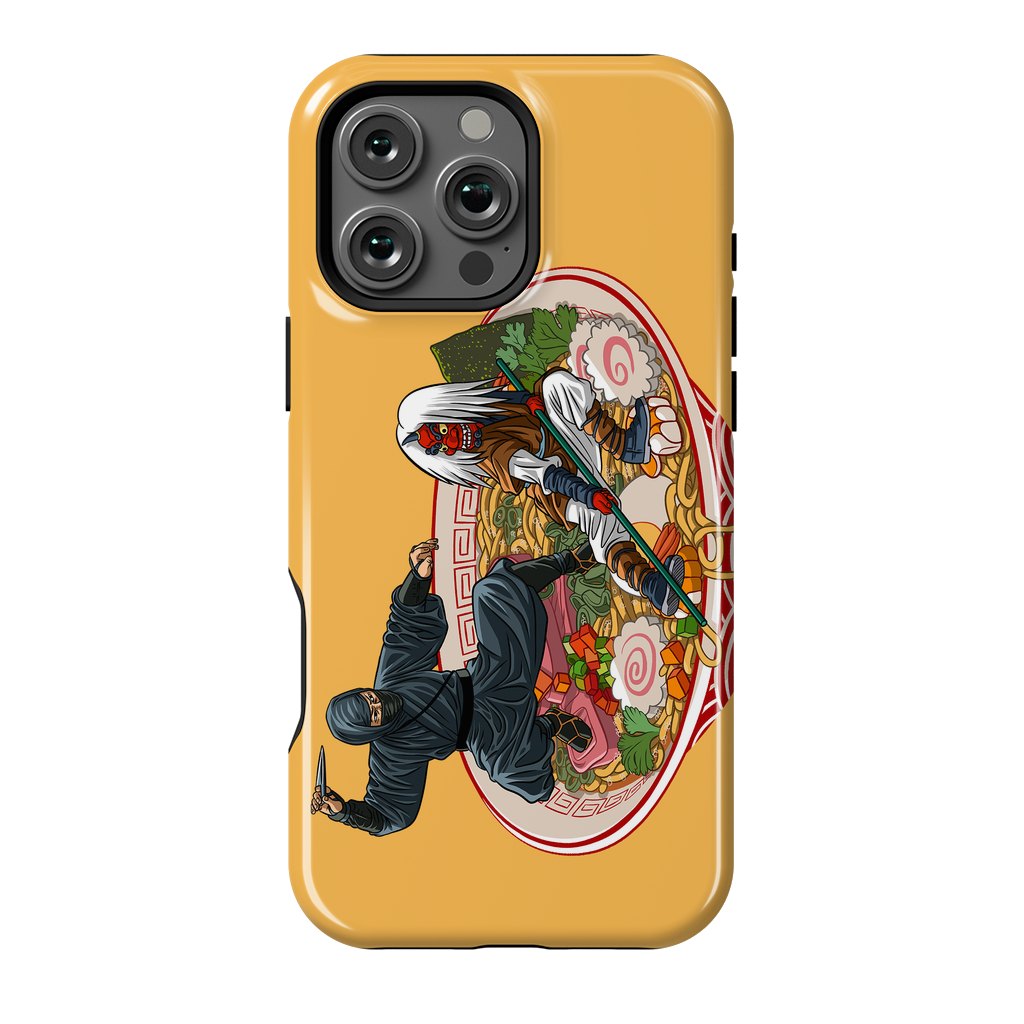A Ninja And A Demon Eating A Bowl Of Ramen Themed Tough Case for iPhone ...