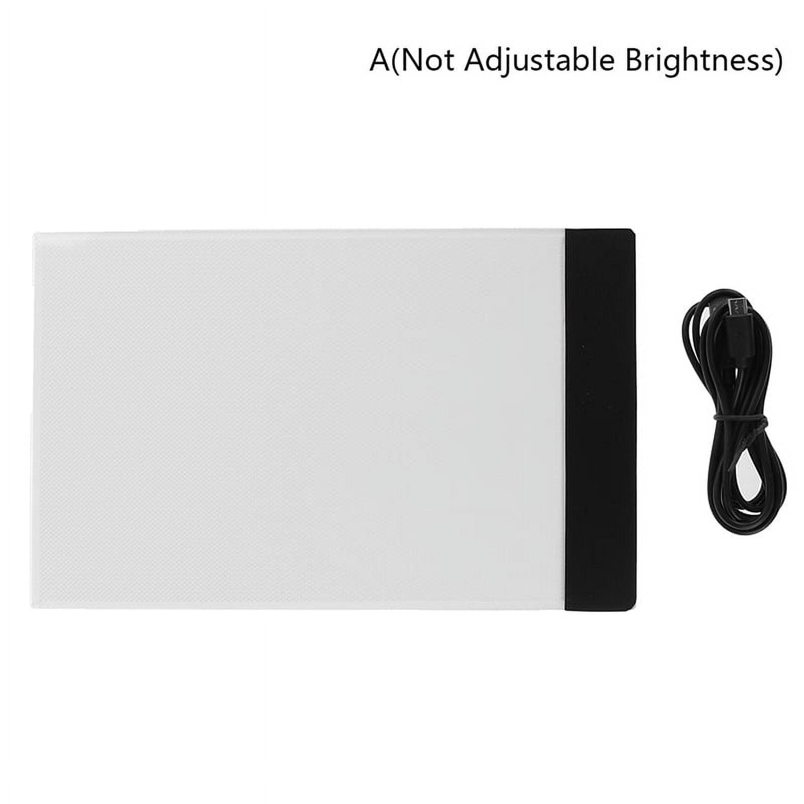 (A(Not Adjustable Brightness)) A5 LED Art Stencil Board Light Box USB ...