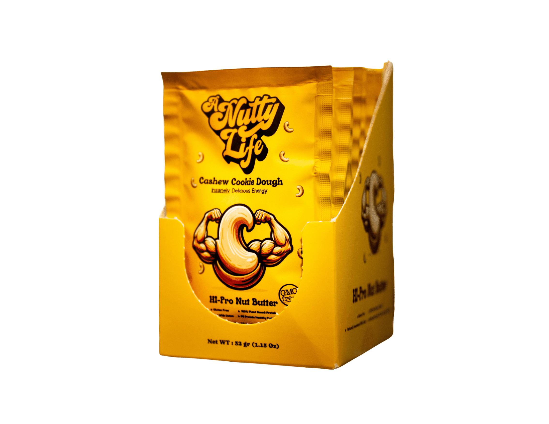 A Nutty Life Cashew Cookie Dough Nut Butter – High-Protein, 12-Pack ...