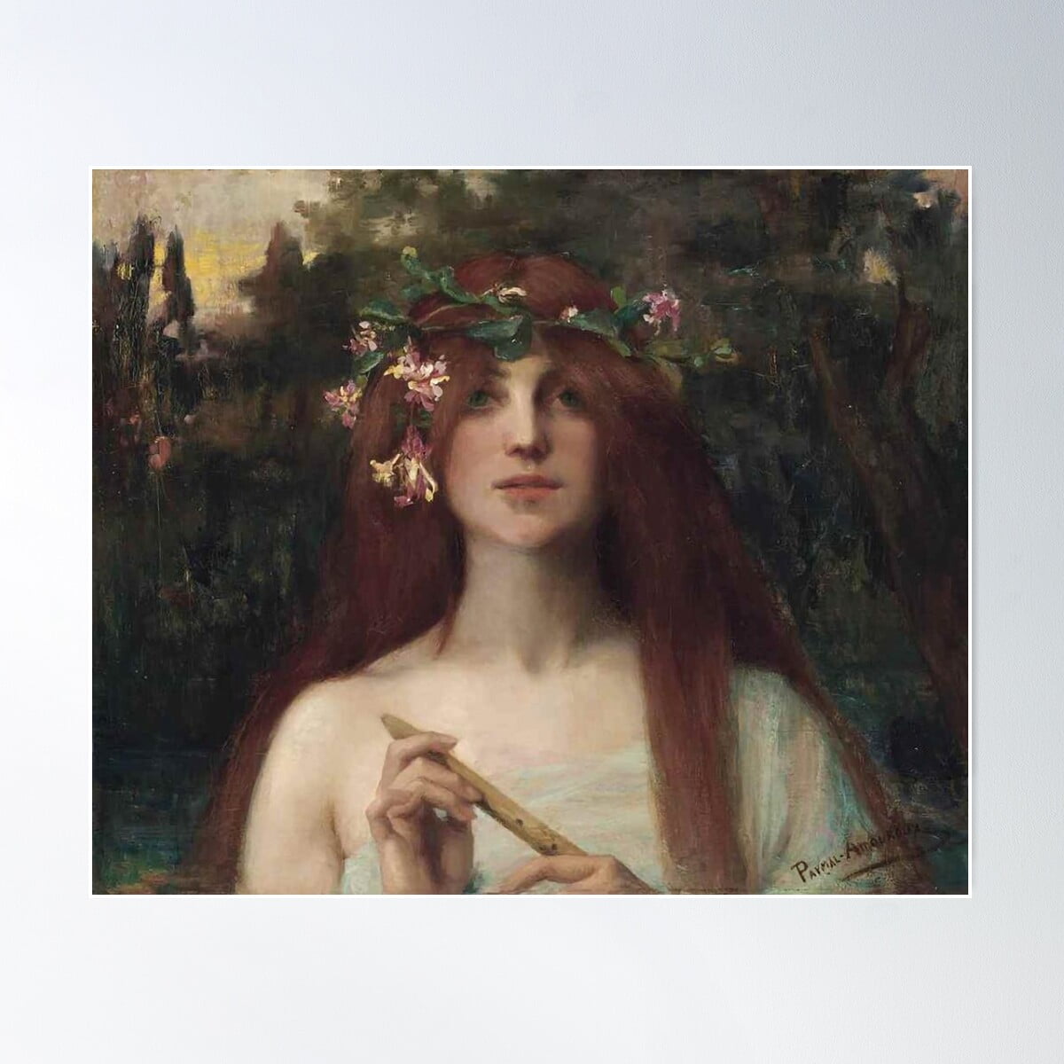 A Nymph By Blanche Paymal-Amouroux Poster Wall Art, Modern Wall Decor ...