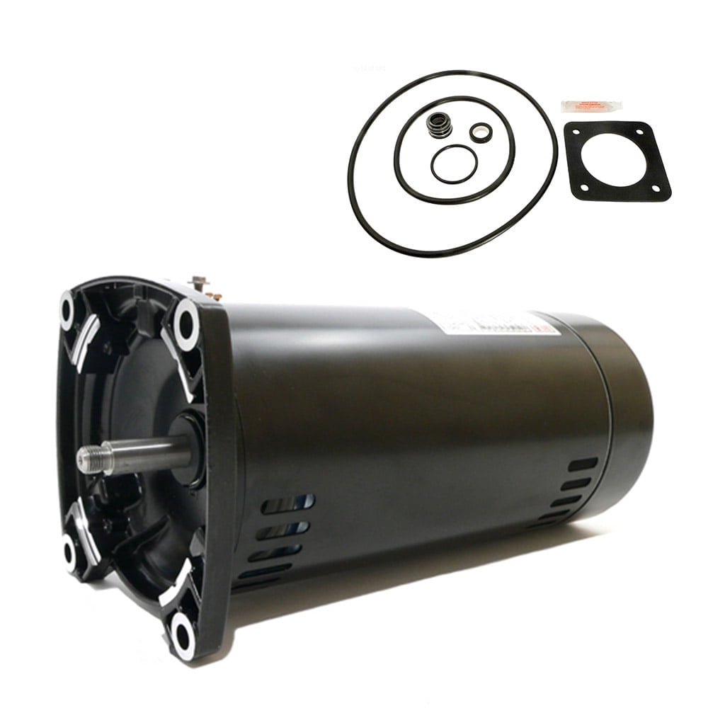 A.O. Smith 1 HP Square Flange Pool Motor, SQ1102, 3450 RPM, 1.65 ...