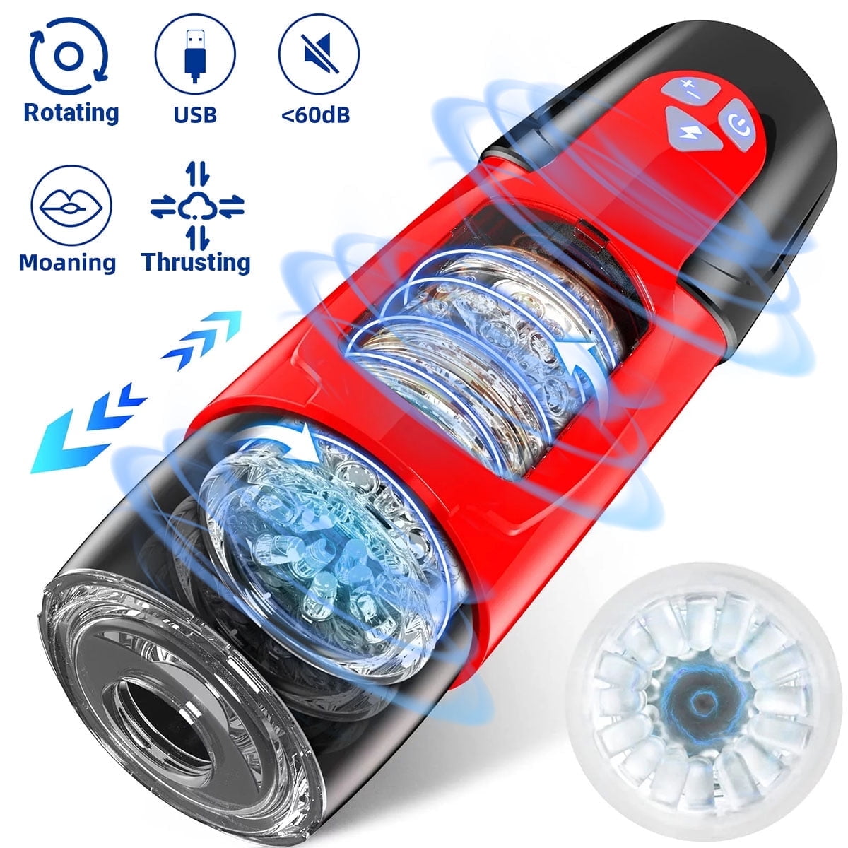 A&P Collection Automatic Rotating Masturbator Personal Massager for ...