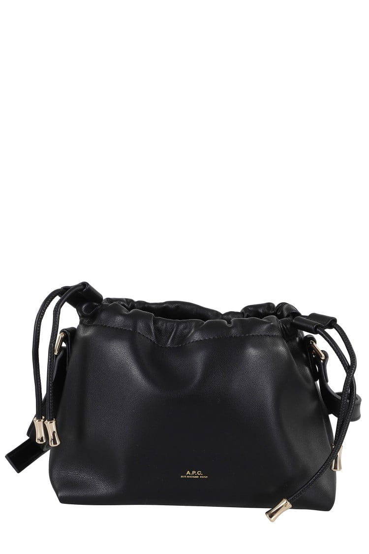 A.P.C. Female Ninon Mini Hobo Bag - Black - Synthetic Black - Walmart.com