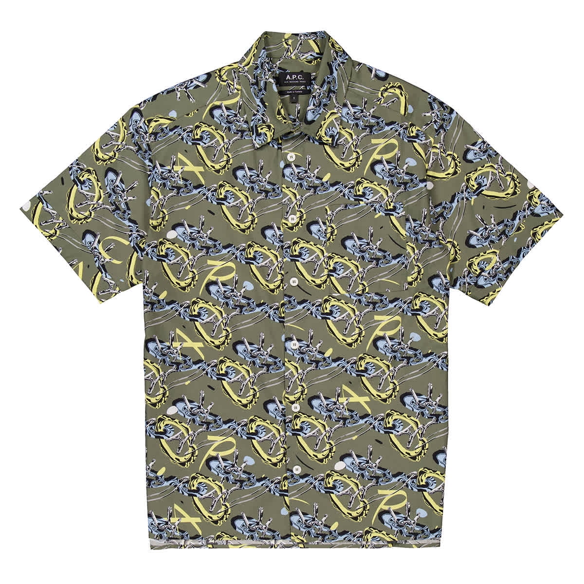 A.P.C. Men's Ross Short-Sleeve Shirt, Size Small - Walmart.com
