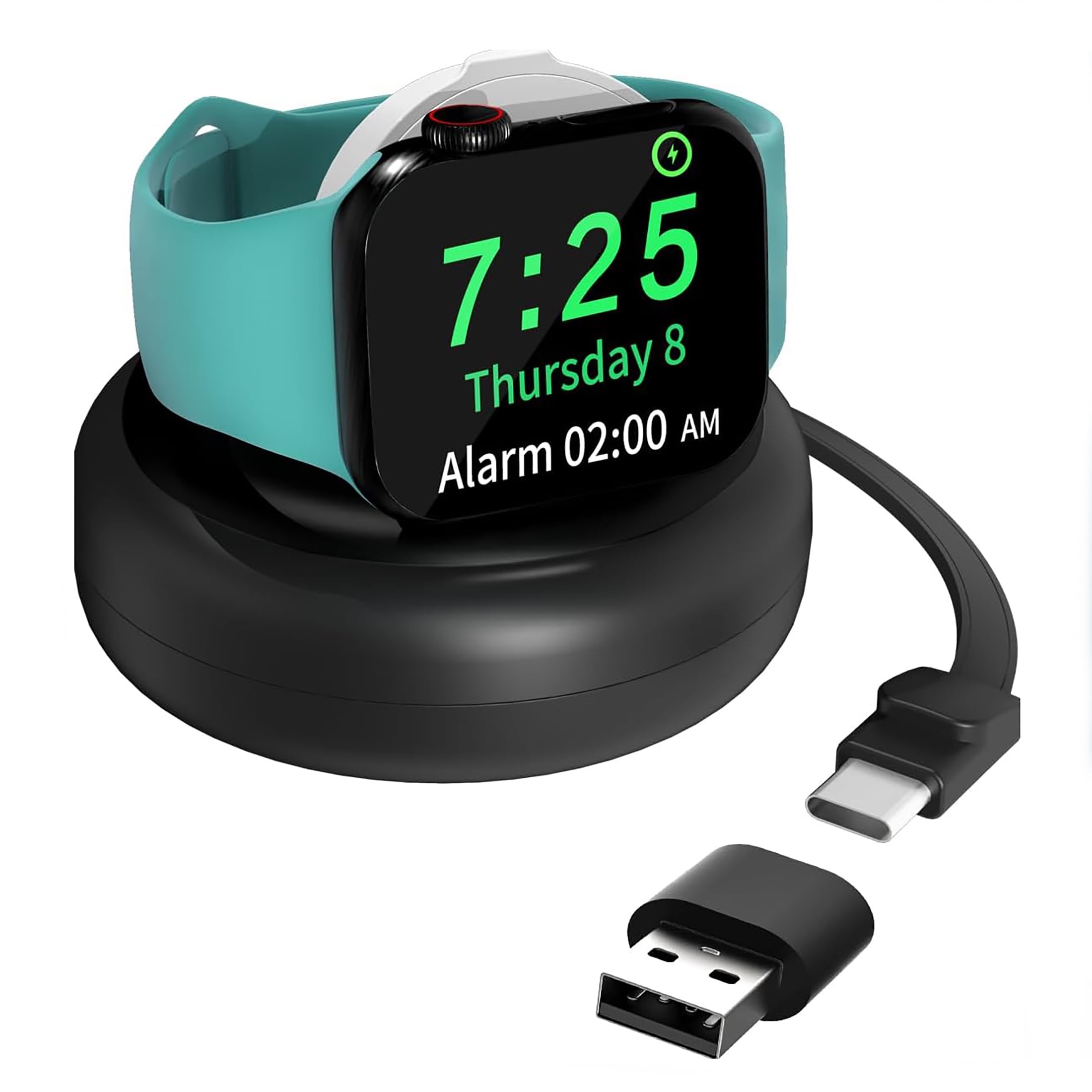 For A- P- P- L- E Watch Charger, Retractable USB C Cable, Fast Charging ...