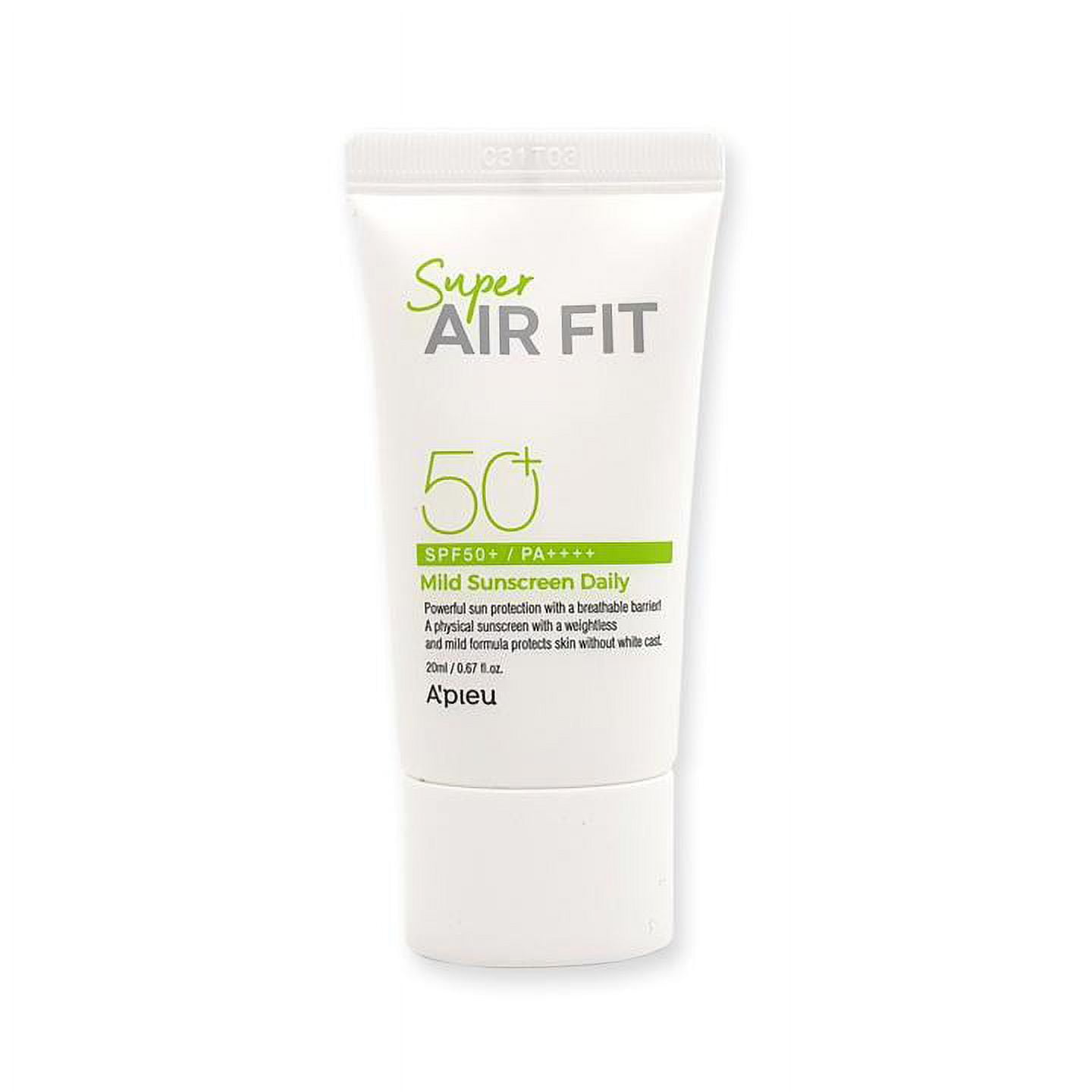 [A'PIEU]Super Air Fit Mild Sunscreen Daily SPF50+ PA++++ - Walmart.com