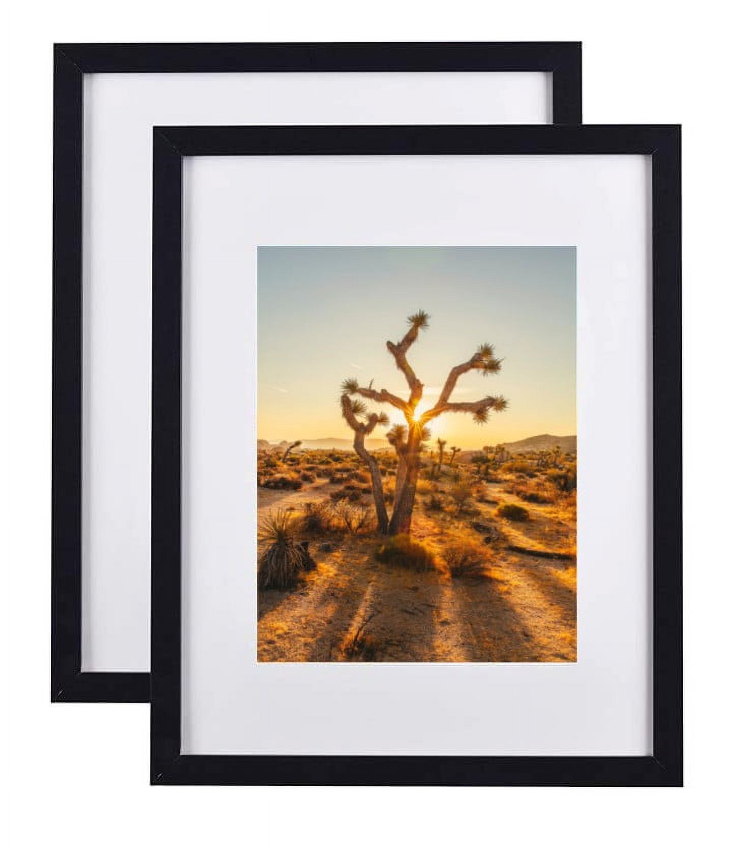 Snap 16x20 White Wood Wall Frame Matted To 11x14 - Walmart.com