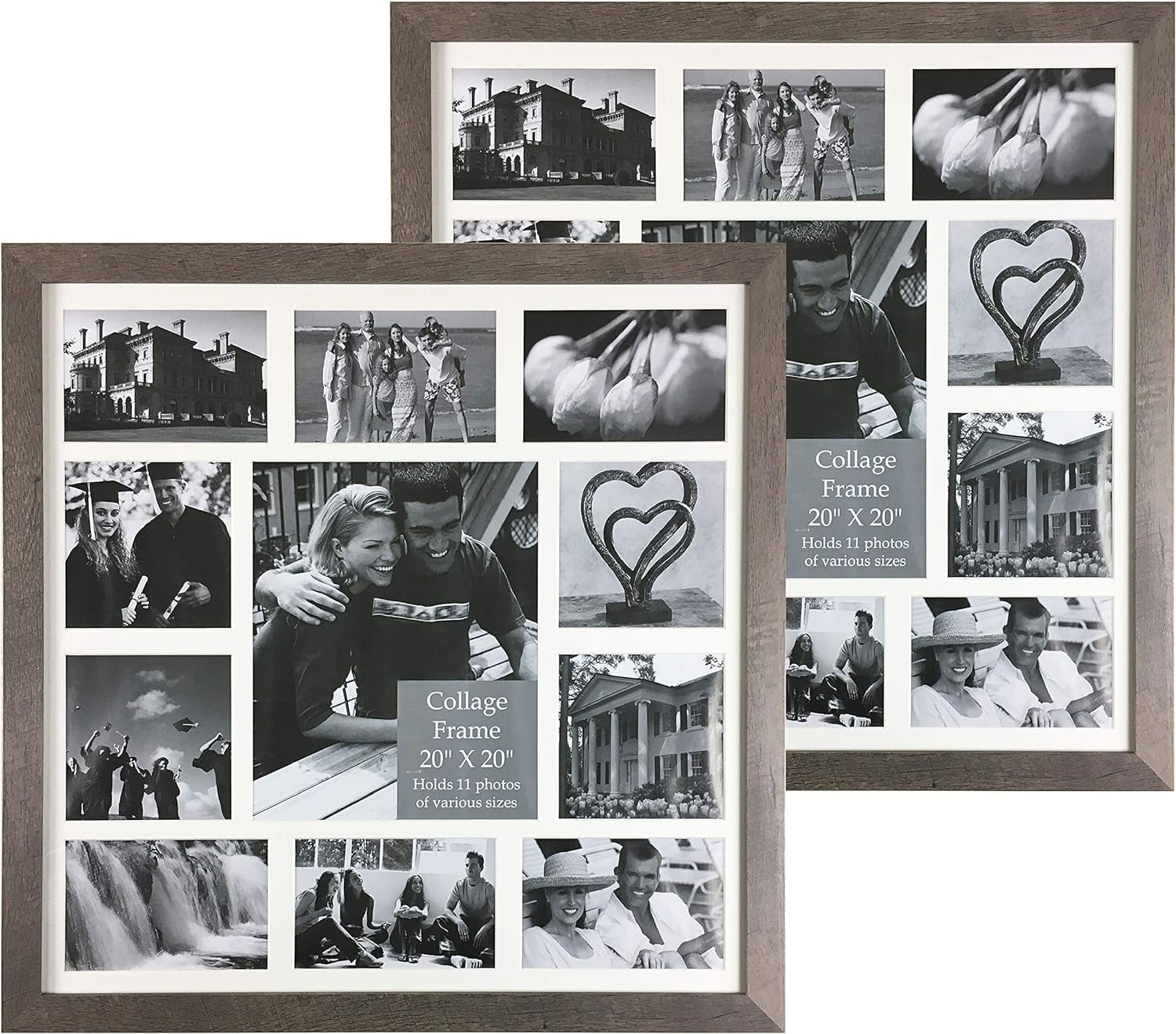 A PLUS MAX Rustic Oak Style Farmhouse Wood Grain Picture Frame, 2MM ...