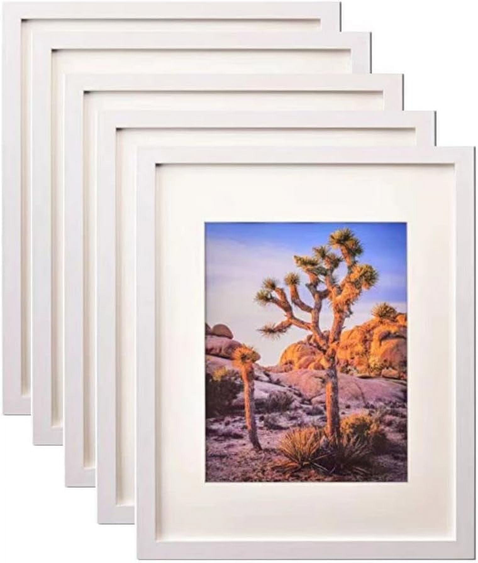 A PLUS MAX 20x24 White Picture Frame Set, Polystyrene Glass, Horizontal ...