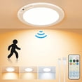 A Pack of Rechargeable LED Ceiling Lights Featuring a Motion Sensor ...