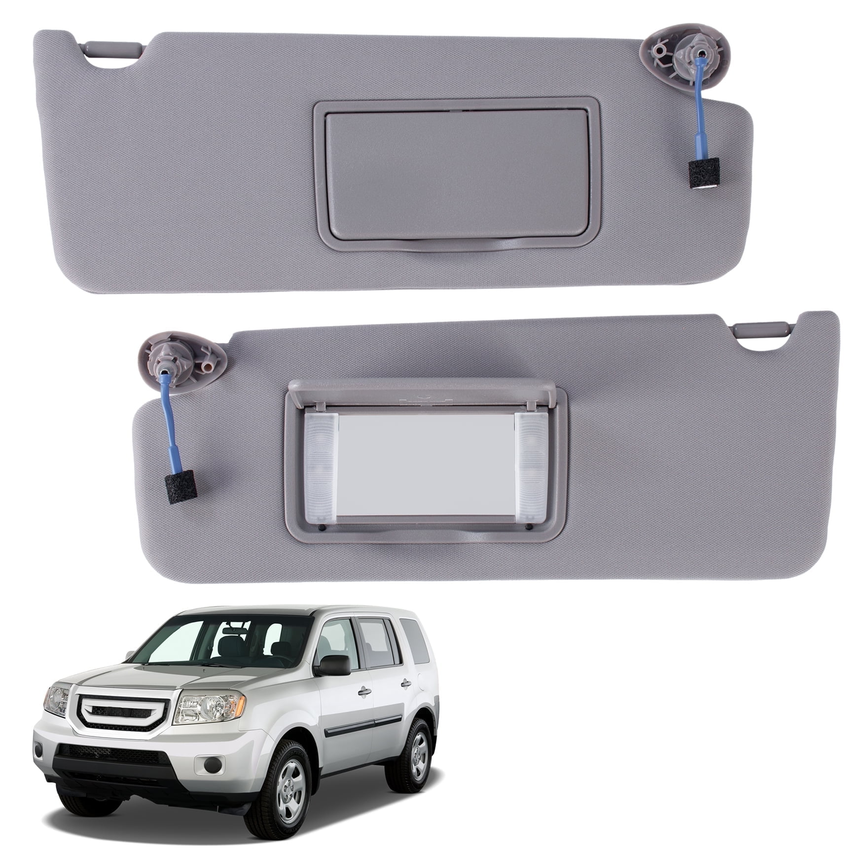 A Pair Left & Right Sun Visor w/ Light for 2009-2015 Honda Pilot 83280 ...