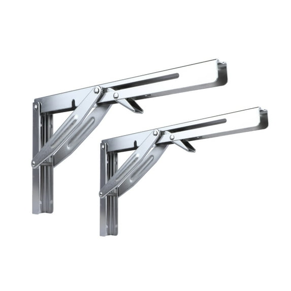 A Pair Of 12-inch 304 Stainless Steel Brackets, 1 Space-saving Plank ...