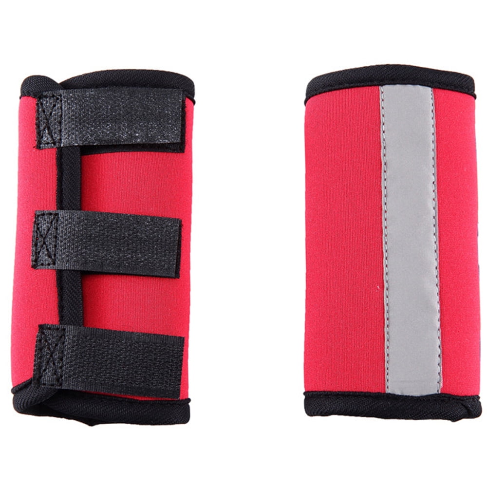 A Pair Of Dog Legs Wrapped Front Legs Compression Support With Metal ...