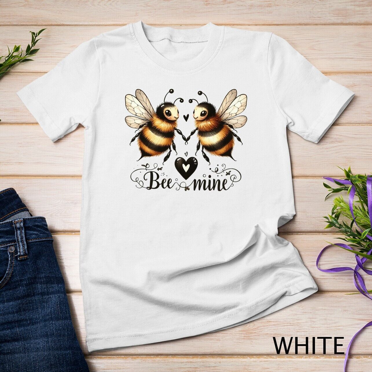 A Pair Of Love Bugs A Sweet Valentine'S Day Design T-Shirt - Walmart.com