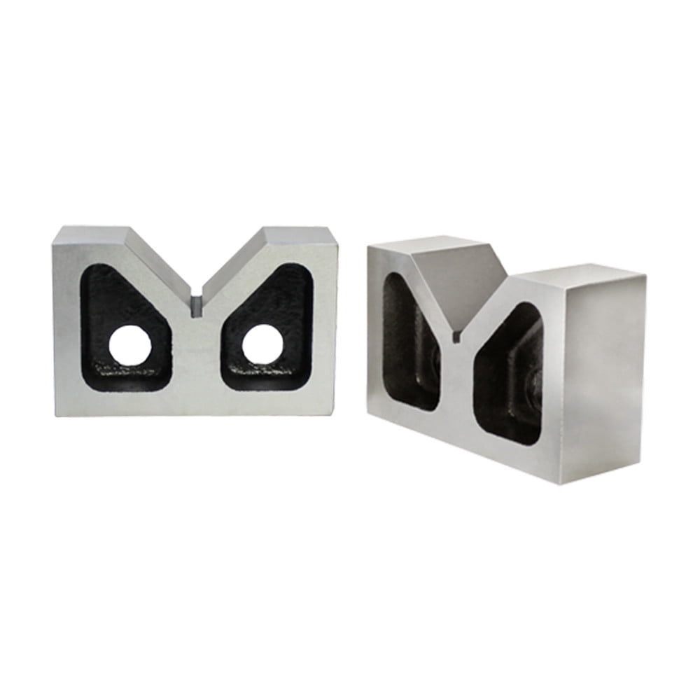 A Pair of 5" CAST IRON PAIR JUMBO V-BLOCKS GROUND - Walmart Business ...