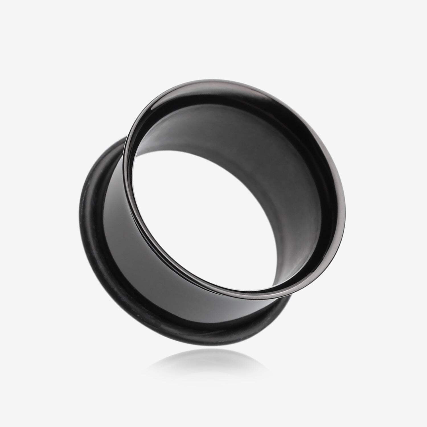 A Pair of Blackline Steel Single Flared Ear Gauge Tunnel Plug - Walmart.com