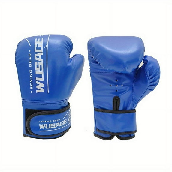 A Pair of Boxing Gloves in Black, Red, And Blue, Suitable for Both Male ...