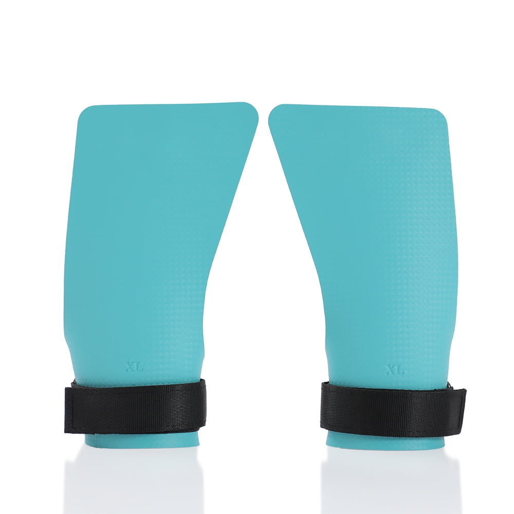 A Pair of Carbon No Finger Hole Hand Grips for Crossfit Pull Ups Cross ...