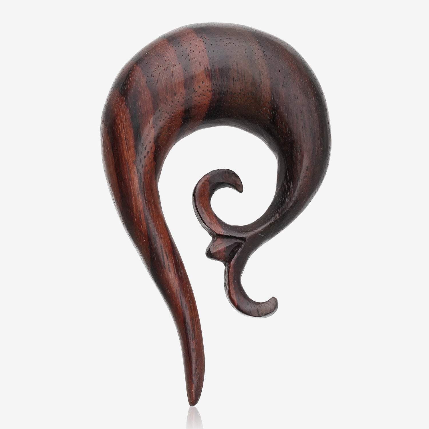 A Pair of Devil's horn Organic Sono Wood Ear Gauge Taper Hanger ...