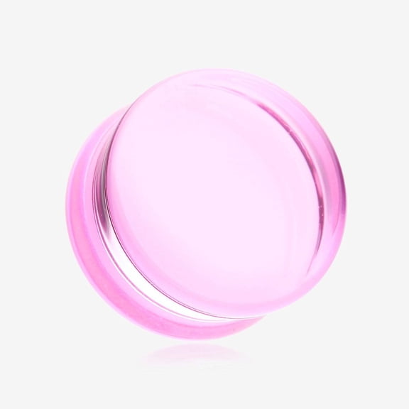 A Pair of Opalite Stone Double Flared Ear Gauge Plug - Walmart.com