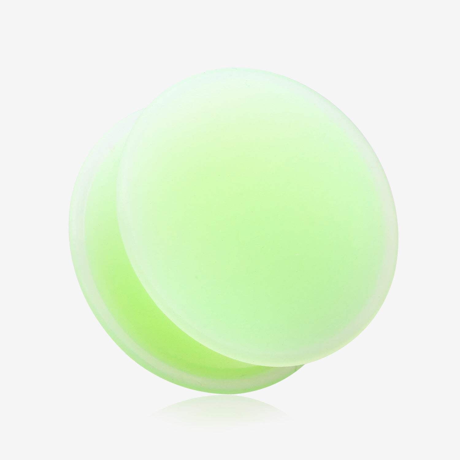 A Pair of Glow in the Dark Solid Silicone Double Flared Plug - Walmart.com