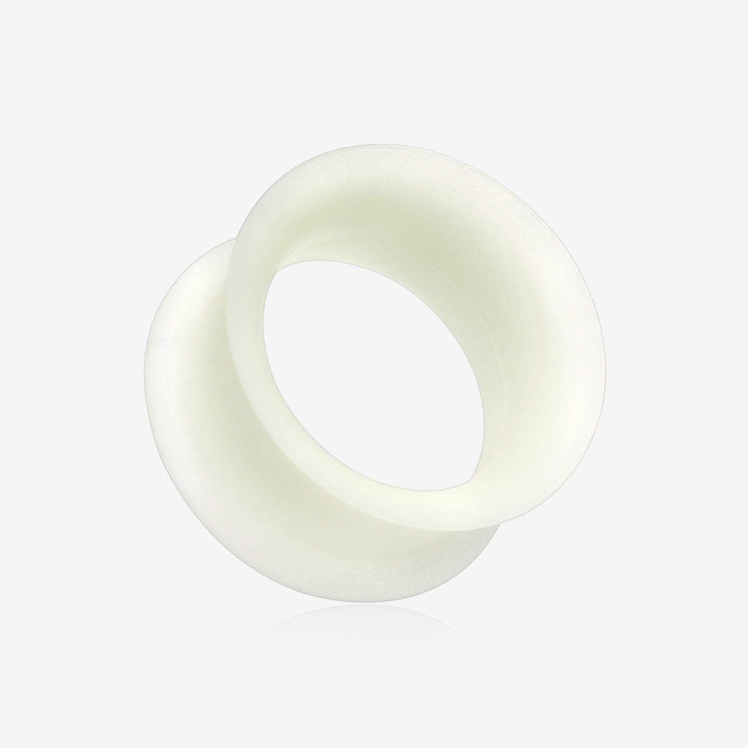 A Pair of Glow in the Dark Ultra Thin Flexible Silicone Ear Skin Double ...