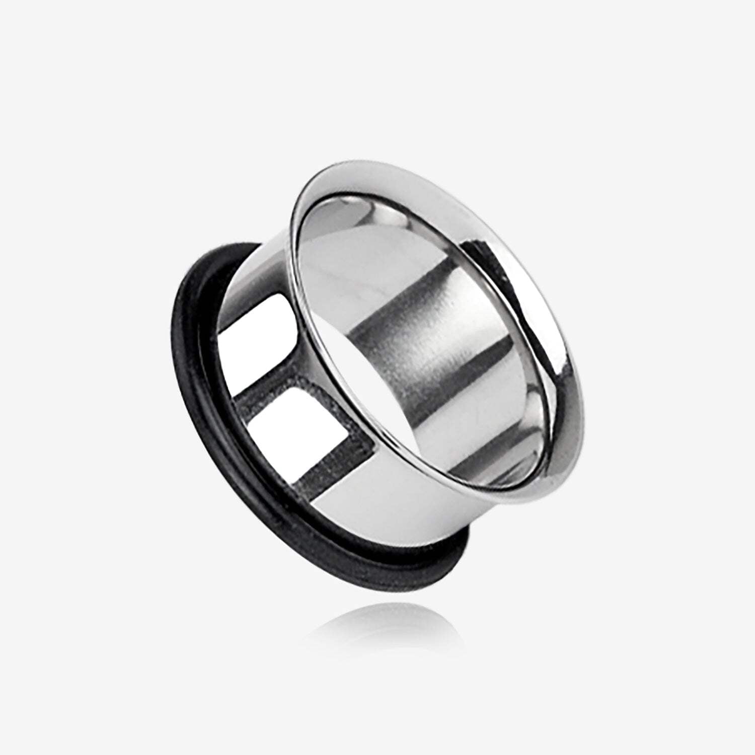 A Pair of Steel Basic Single Flared Ear Gauge Tunnel Plug - Walmart.com