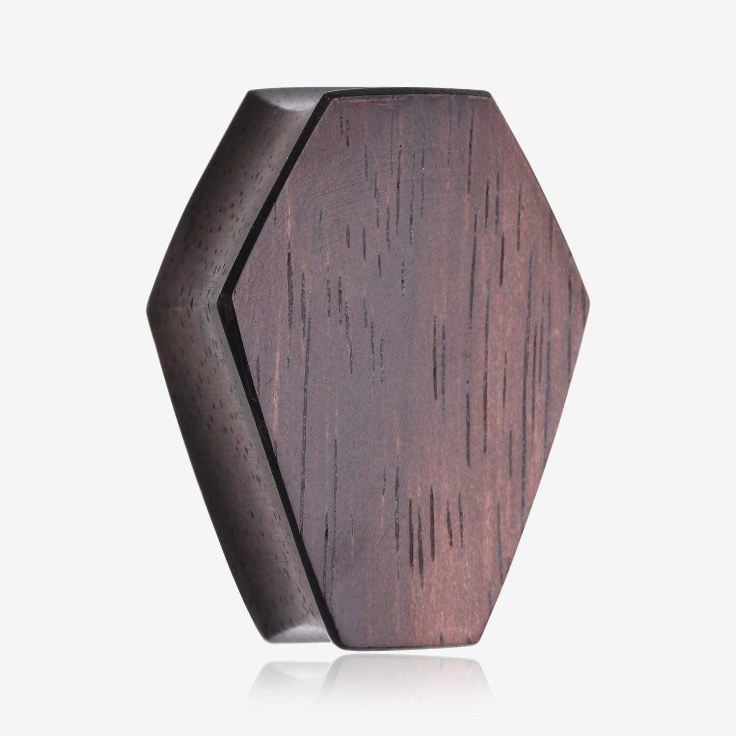 A Pair of Tiger Ebony Wood Casket Double Flared Plug - Walmart.com