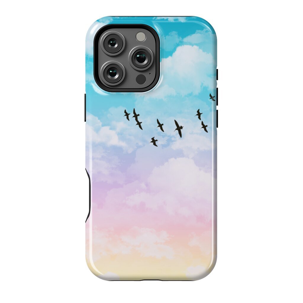 A Pastel Clouds With Birds Themed Dreamy And Ethereal Tough Case for ...